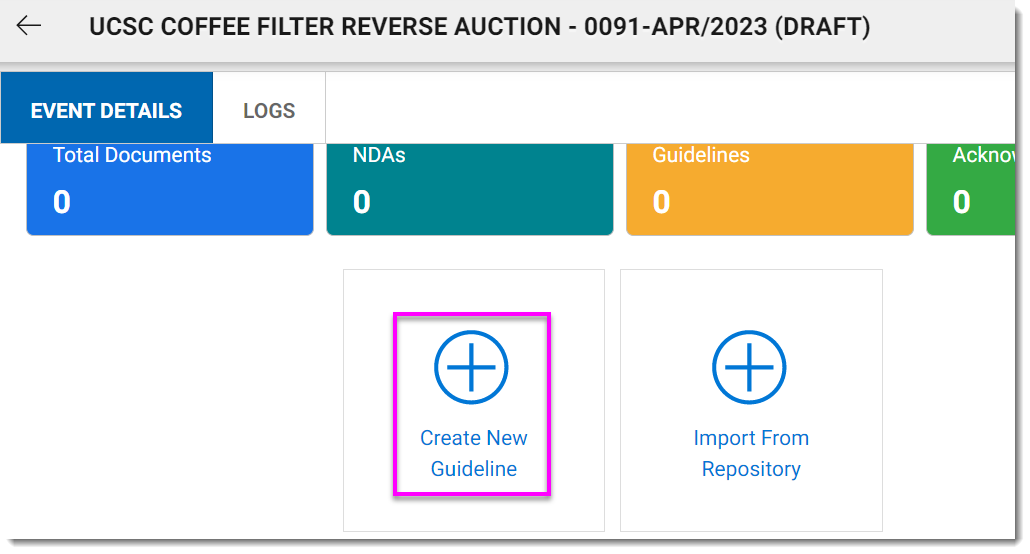 Creating a Single Lot Auction – Supply Chain Knowledge Base